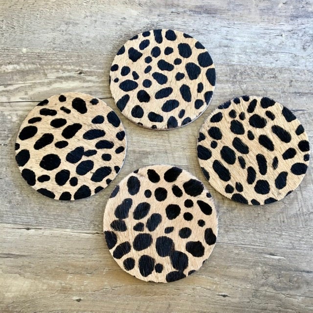 leopard coasters